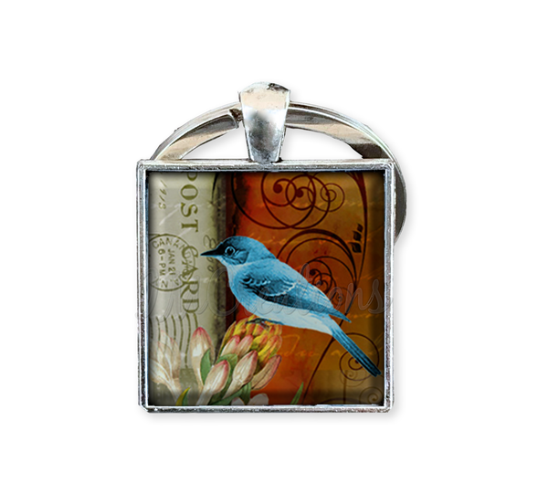 Pretty Blue Bird Collage – imcreationsart